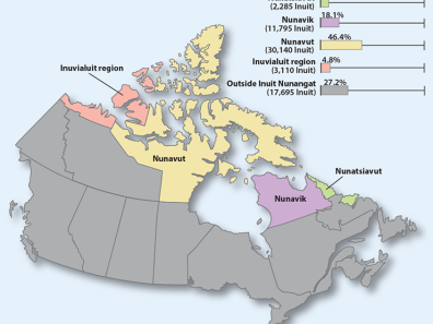 The syllabic script of Inuktitut, the language of the Inuit of the ...
